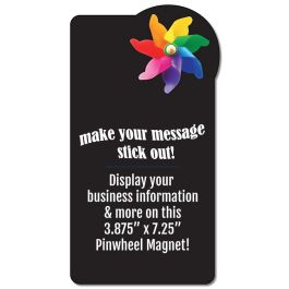 Custom Pinwheel Rectangle Magnet - 3.875" x 7.25" | Custom-Magnets