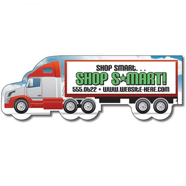 Custom Semi Truck Shaped Magnets - 5" x 1.7" | Custom-Magnets