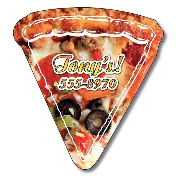 Custom Pizza Slice Shaped Magnets 2.44" x 2.63" | Custom-Magnets