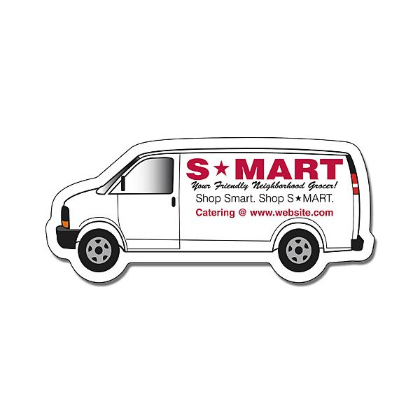 Custom Van Shaped Magnets - 3.75" x 1.625" | Custom-Magnets