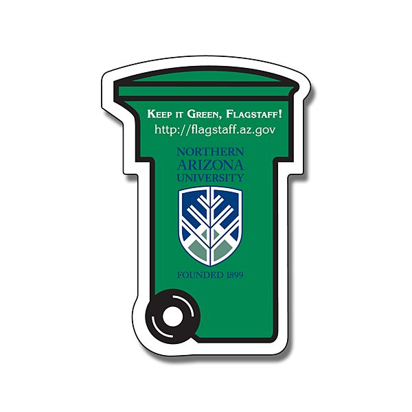 Custom Trash Can Shaped Magnets 2.4375" x 3.5" | Custom-Magnets
